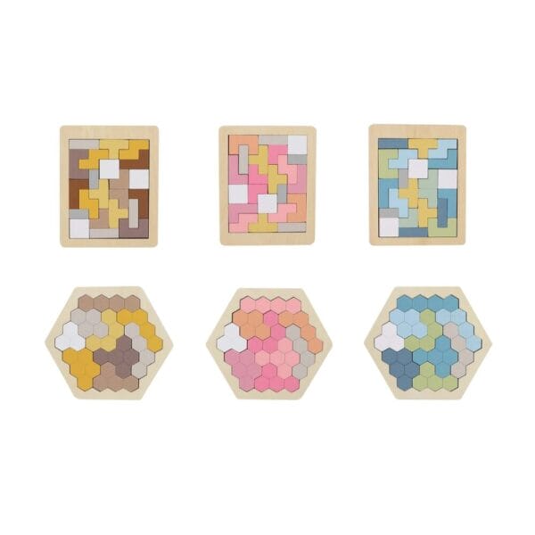 Kaper Kidz - Wooden Puzzle - Hexagon or Pentomino - Our Past Times